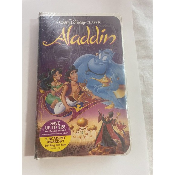 Other | Aladdin Vhs 1993 New Some Breaks In Seal | Poshmark